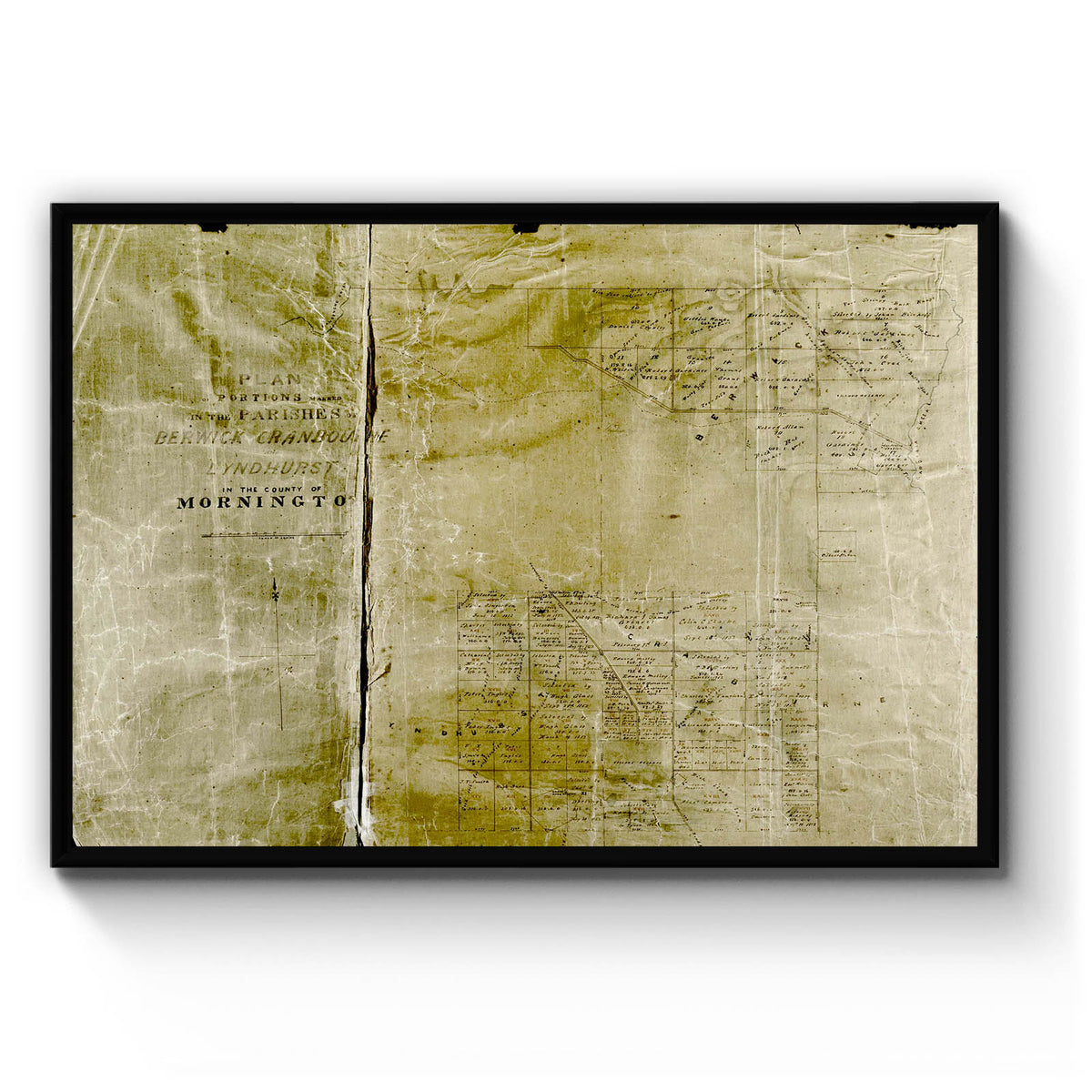 Cranbourne, Victoria Australia Vintage Map #8 (185-?) – Vintage Maps