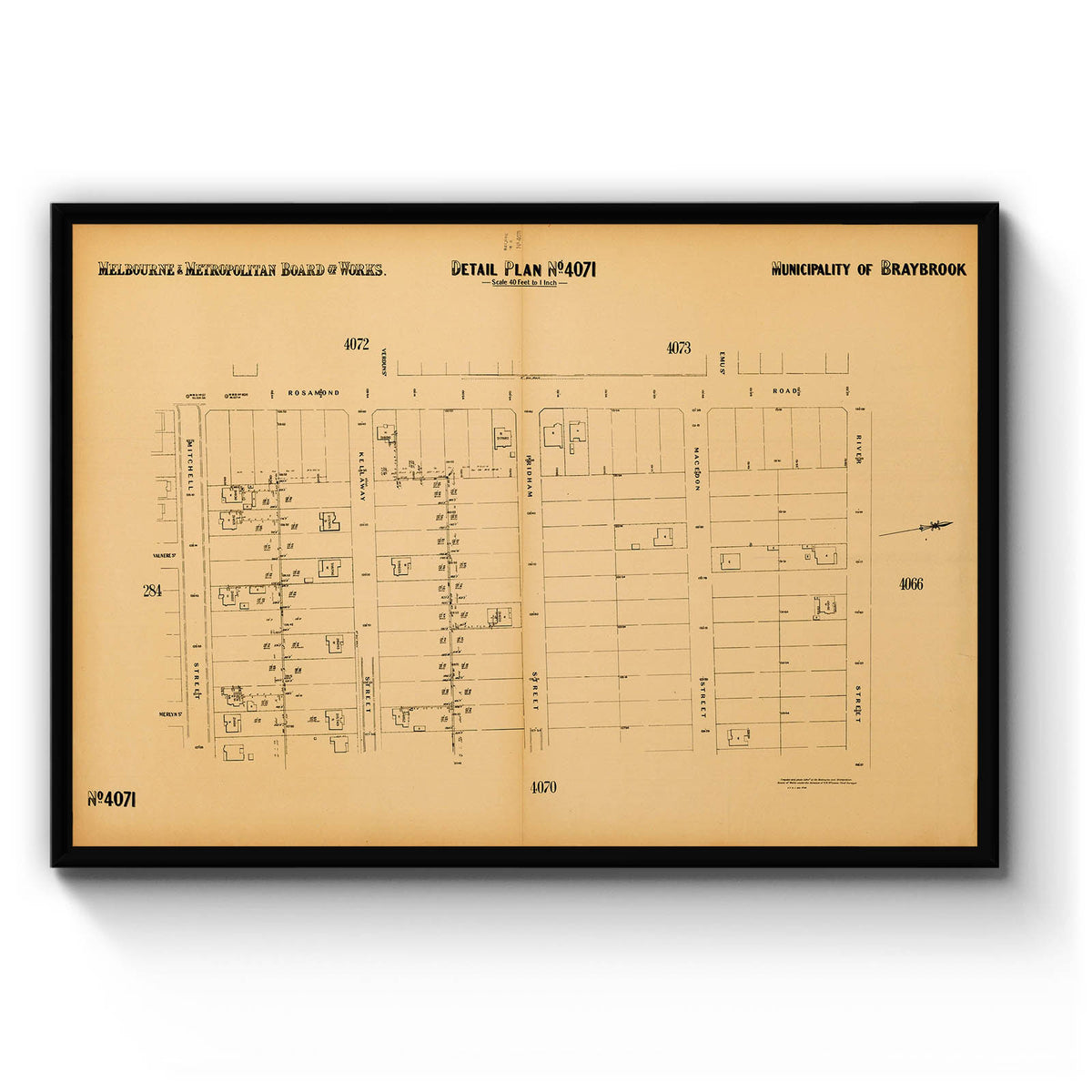 Braybrook, Victoria Australia Vintage Map #32 (1940) – Vintage Maps