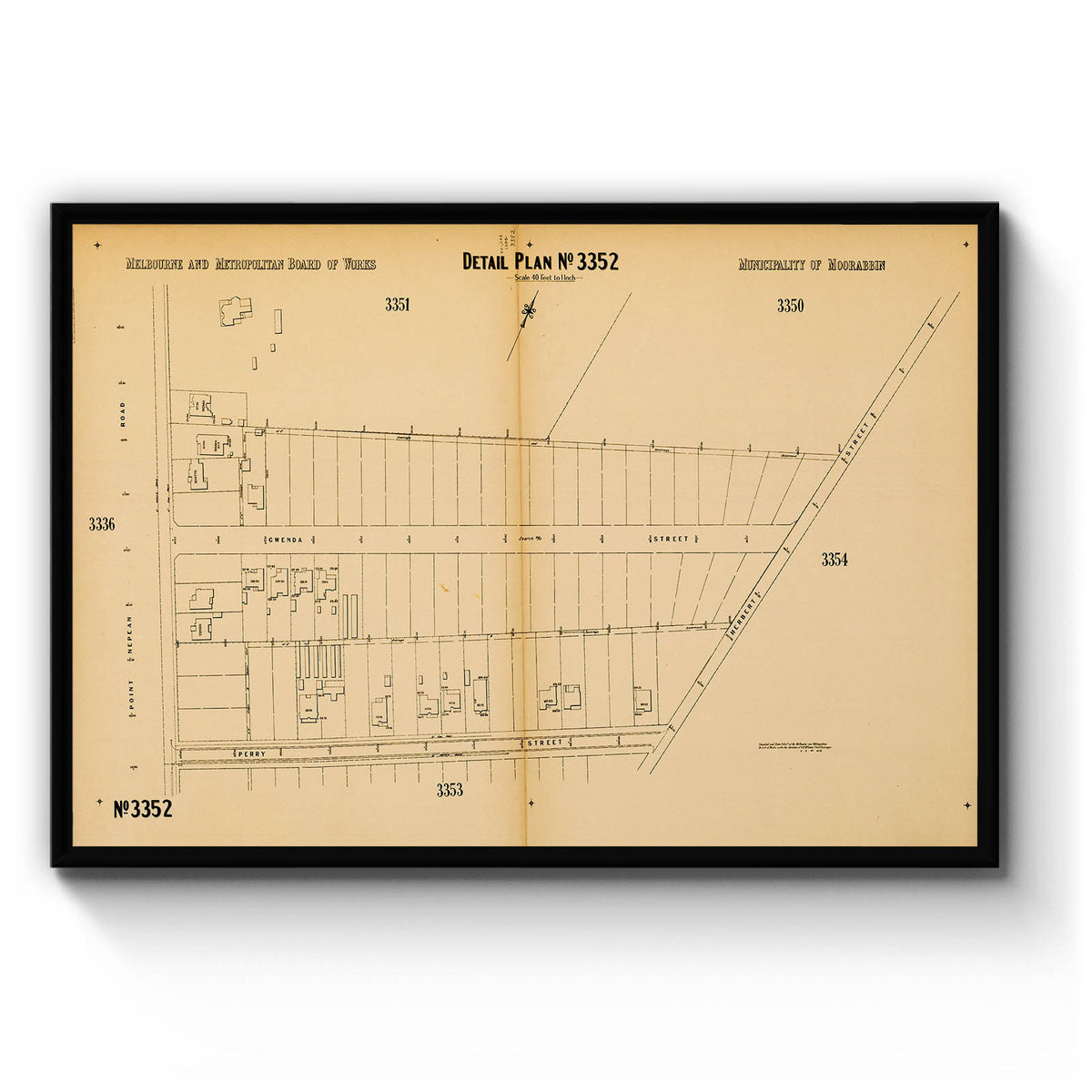 Moorabbin, Victoria Australia Vintage Map #3 (1947) – Vintage Maps