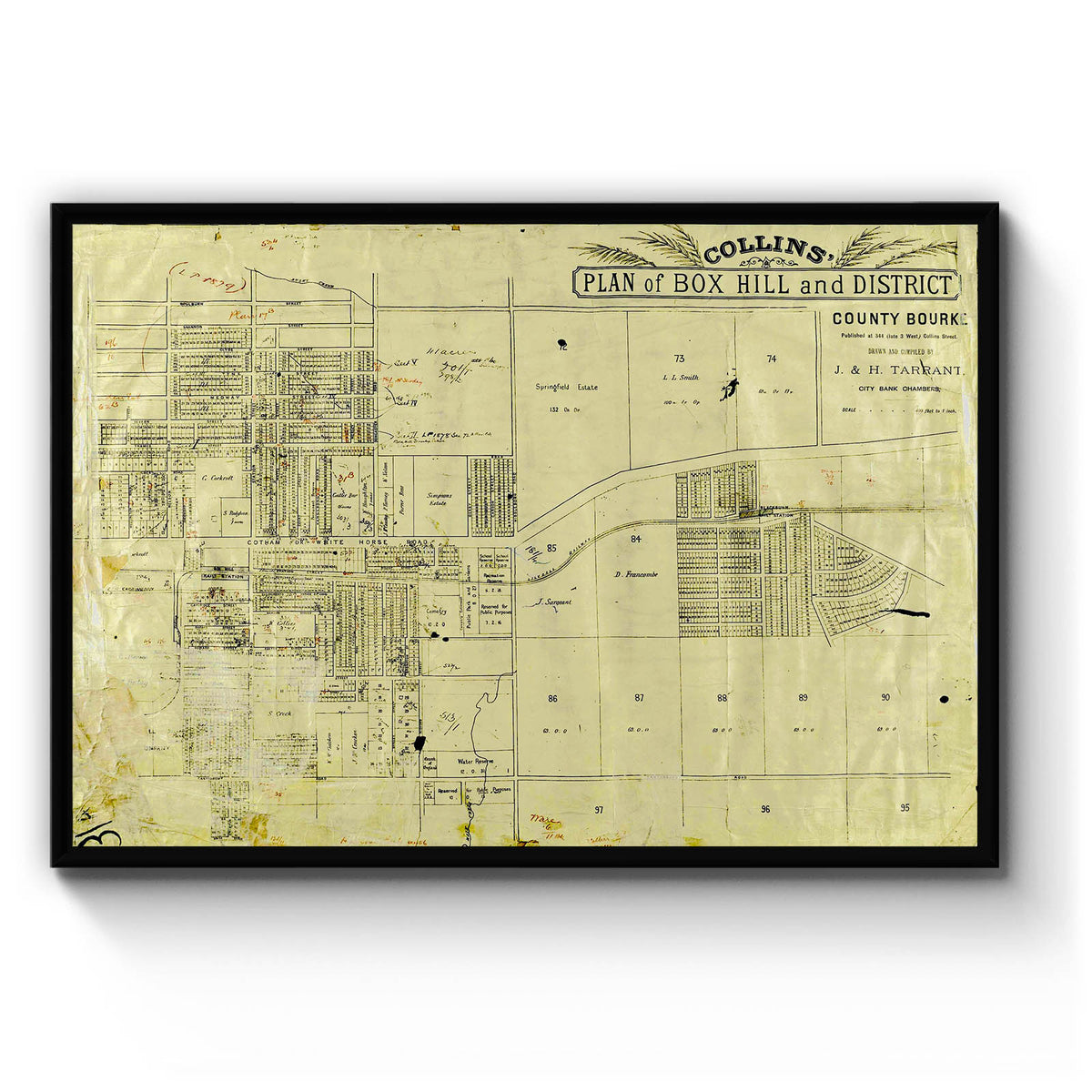 Box Hill, Victoria Australia Vintage Map #1 (18--?) – Vintage Maps