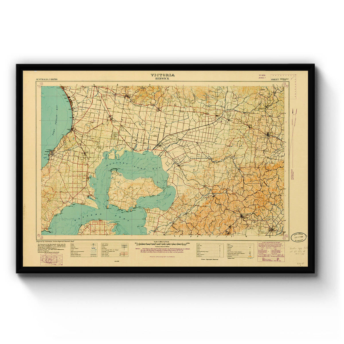 Berwick, Victoria Australia Vintage Map #10 (1932) – Vintage Maps