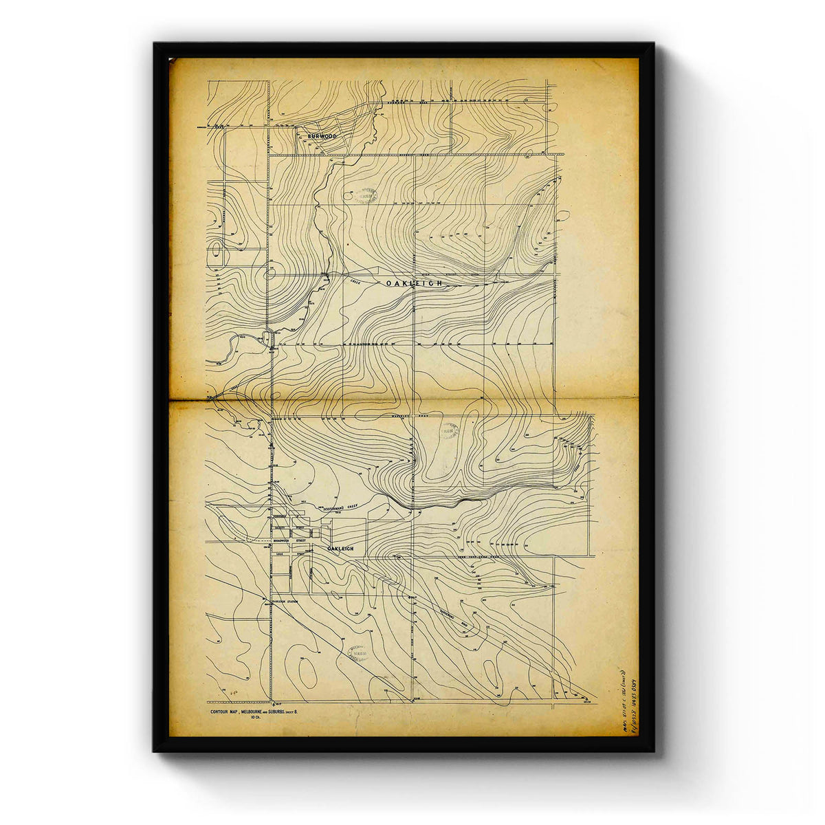 Oakleigh, Victoria Australia Vintage Map #5 (1890) – Vintage Maps