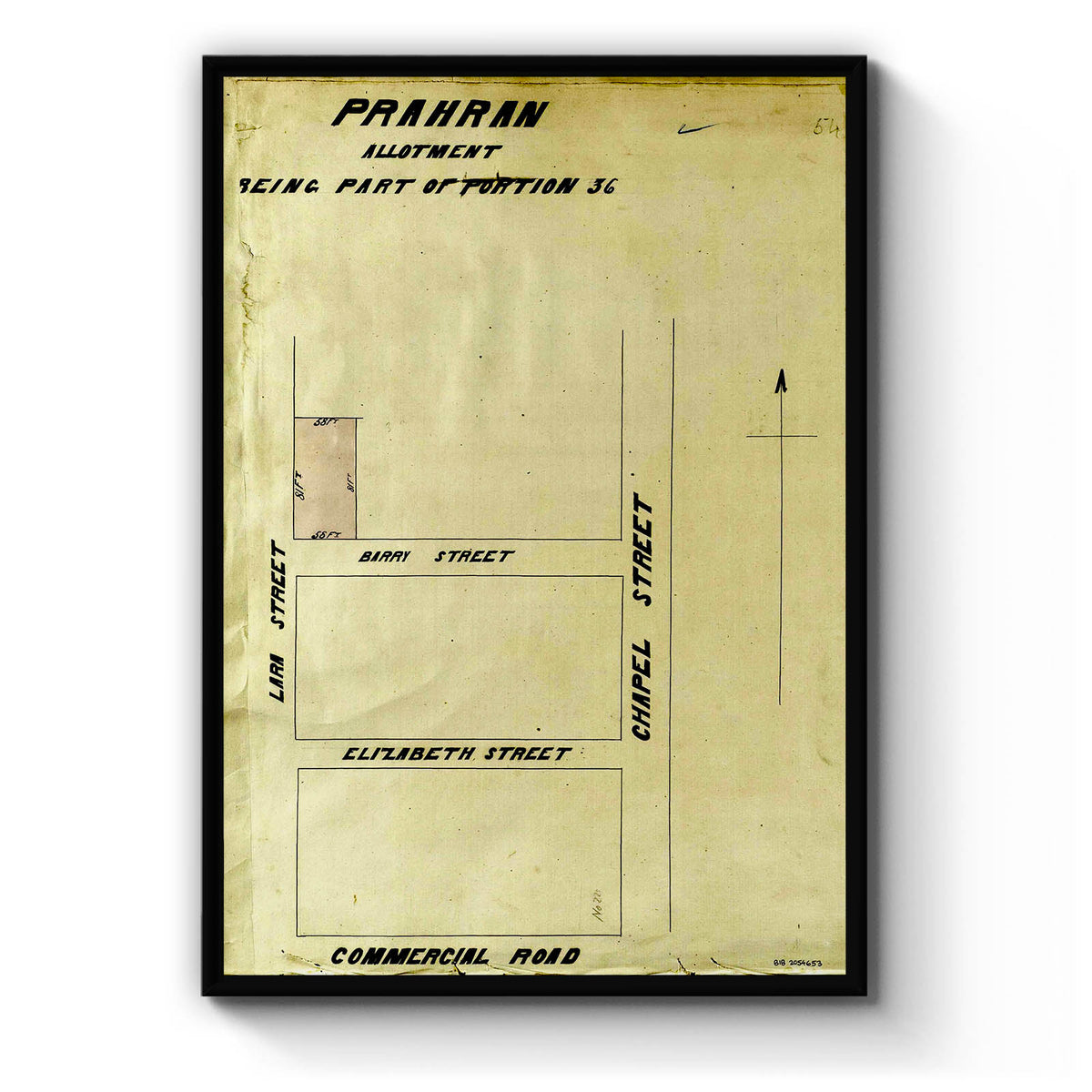 Prahran, Victoria Australia Vintage Map #56 (188-?) – Vintage Maps