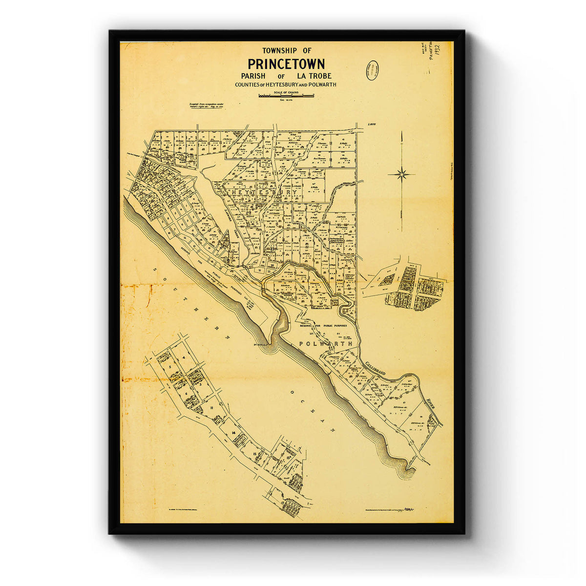 Princetown, Victoria Australia Vintage Map #5 (1932) – Vintage Maps