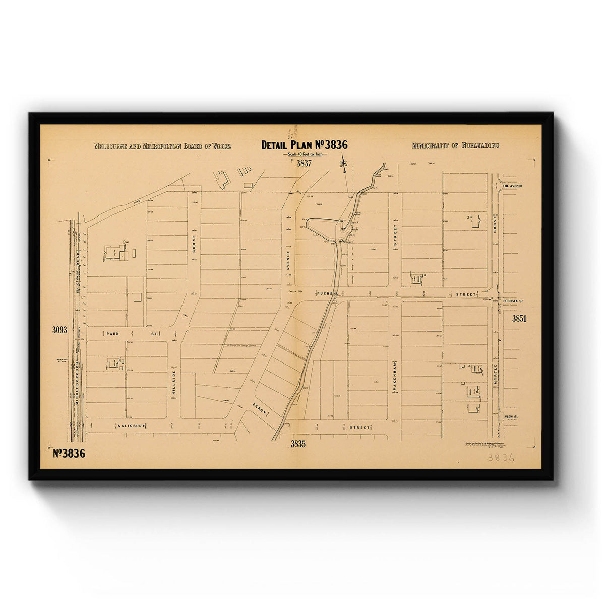 Nunawading, Victoria Australia Vintage Map #12 (1946) – Vintage Maps