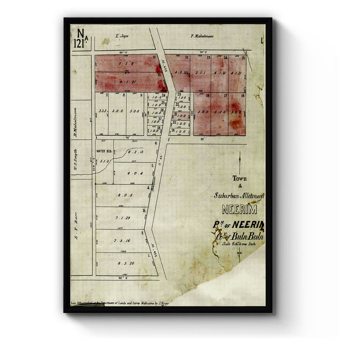 Neerim, Victoria Australia Vintage Map #1 (18--?) – Vintage Maps