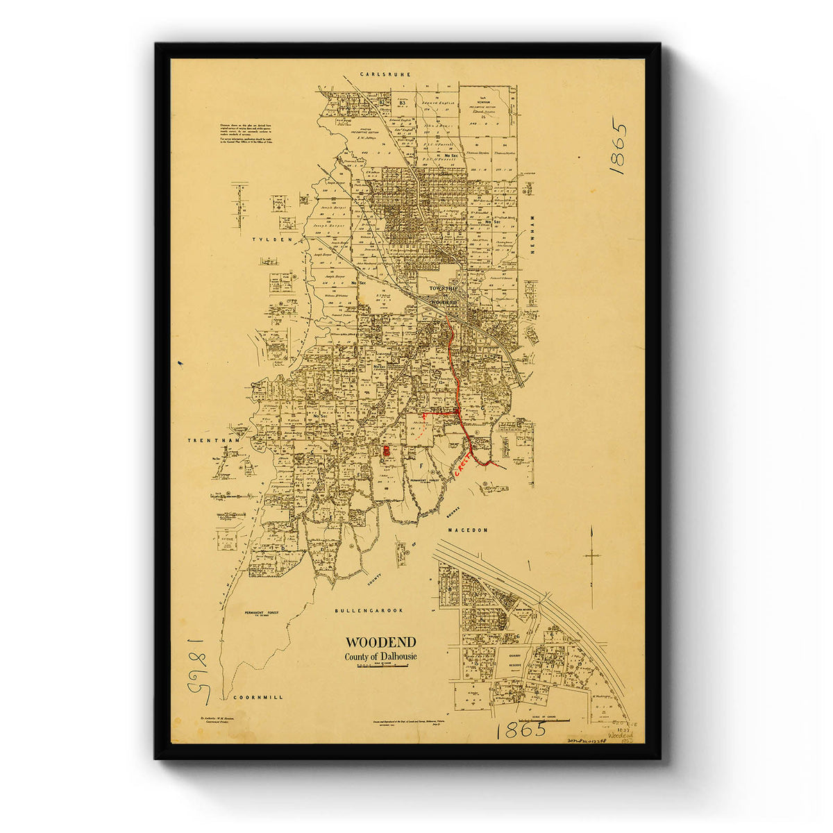 Woodend, Victoria Australia Vintage Map #8 (1953) – Vintage Maps