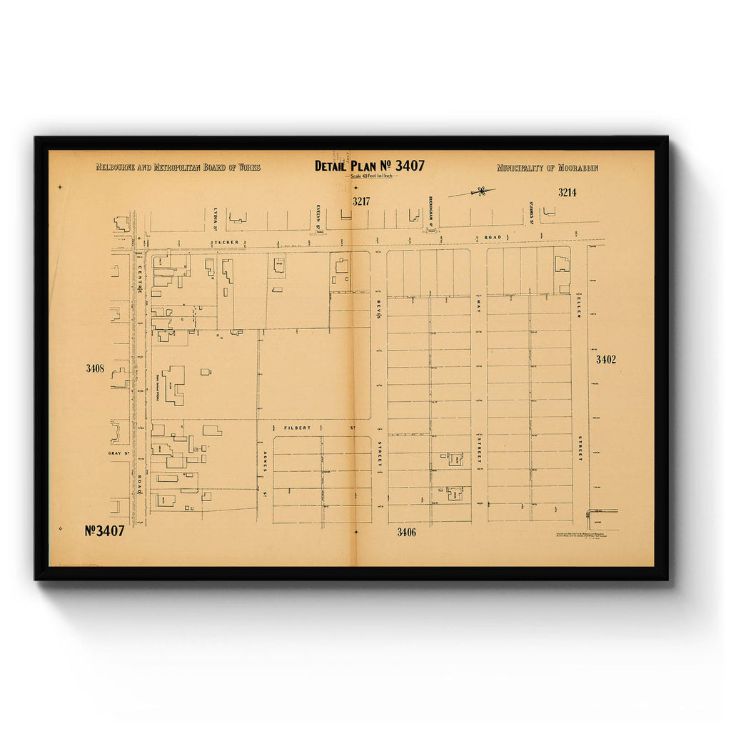 Moorabbin, Victoria Vintage Maps
