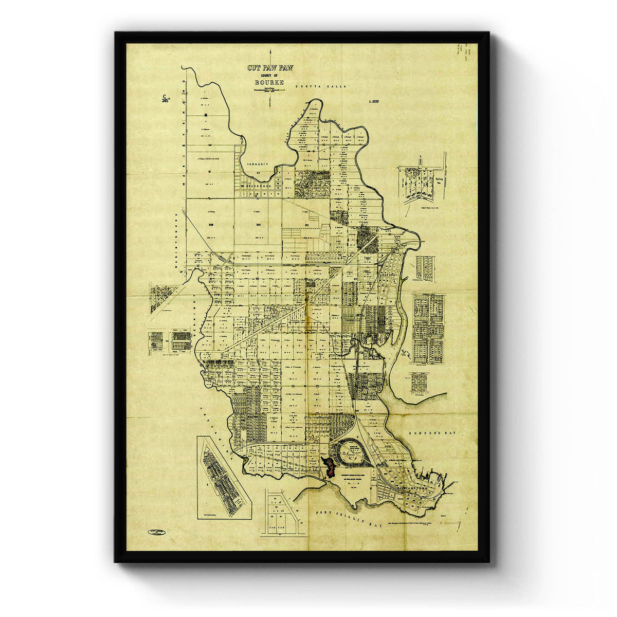 Williamstown, Victoria Australia Vintage Map #35 (1884) – Vintage Maps
