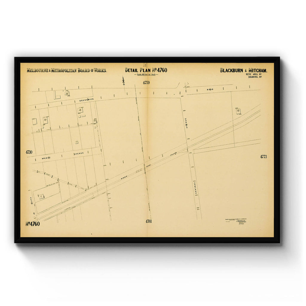 Blackburn, Victoria Vintage Maps