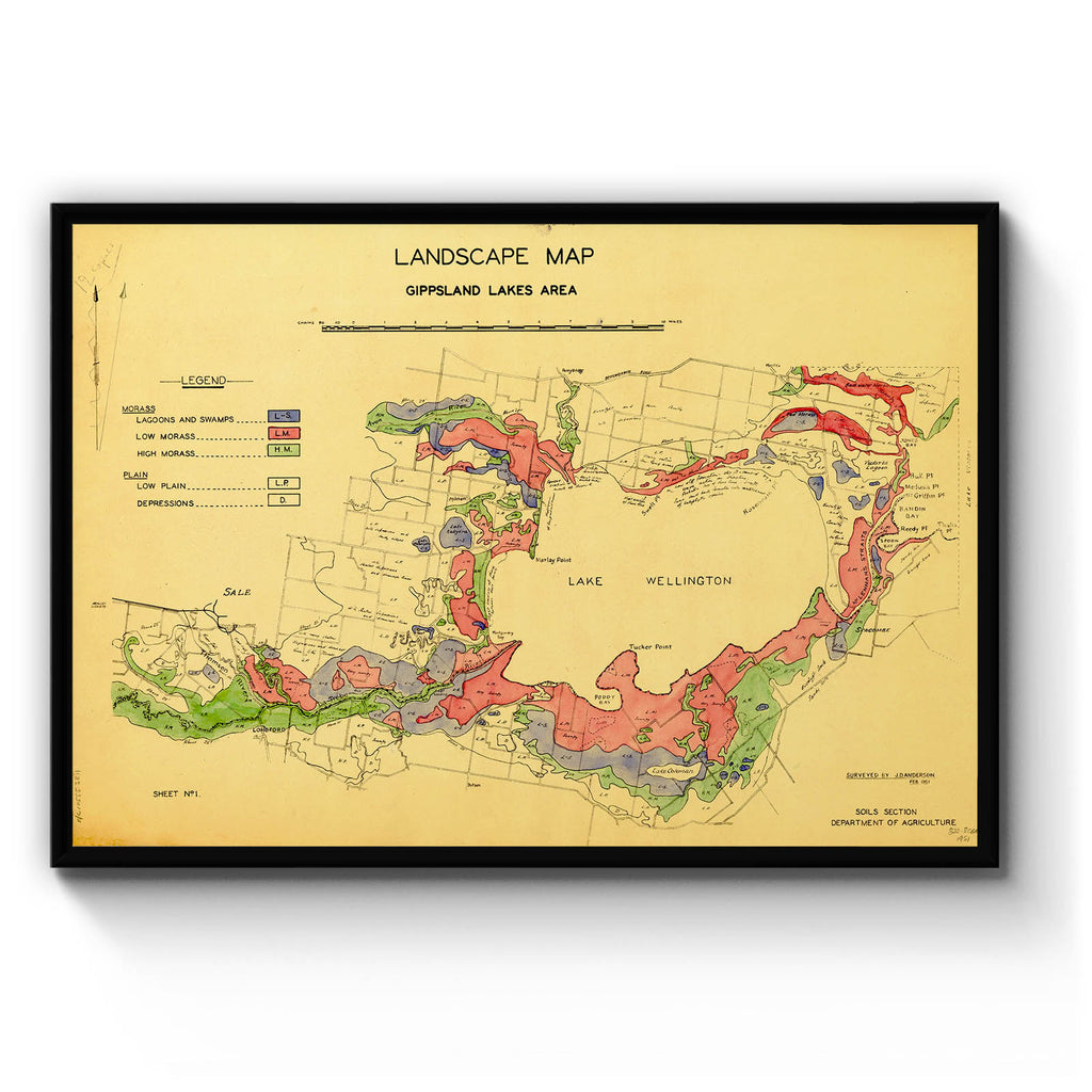 Sale, Victoria Vintage Maps