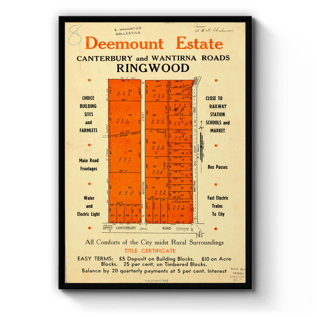 Ringwood, Victoria Vintage Maps