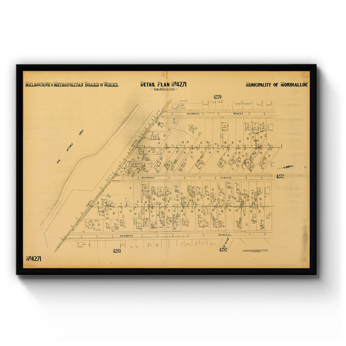 Mordialloc, Victoria Australia Vintage Map #104 (1939) – Vintage Maps