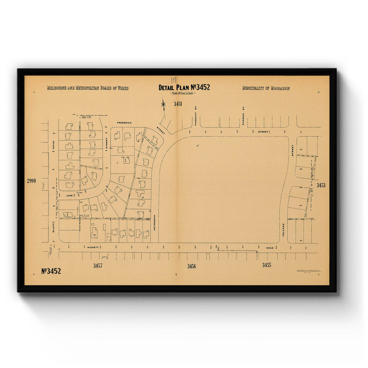 Highett, Victoria Australia Vintage Map #6 (1950) – Vintage Maps