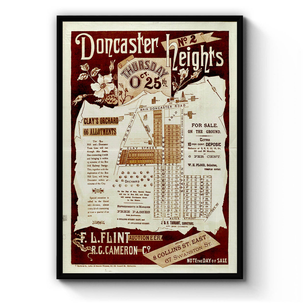 Doncaster, Victoria Australia Vintage Map #4 (1888) – Vintage Maps