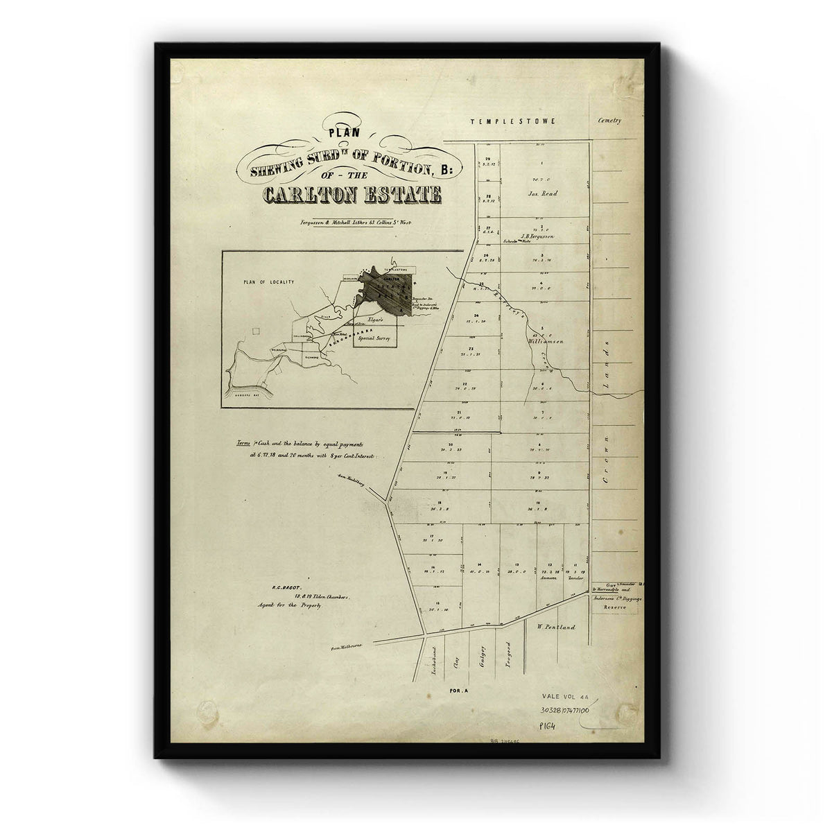 Templestowe, Victoria Australia Vintage Map #5 (185-?) – Vintage Maps