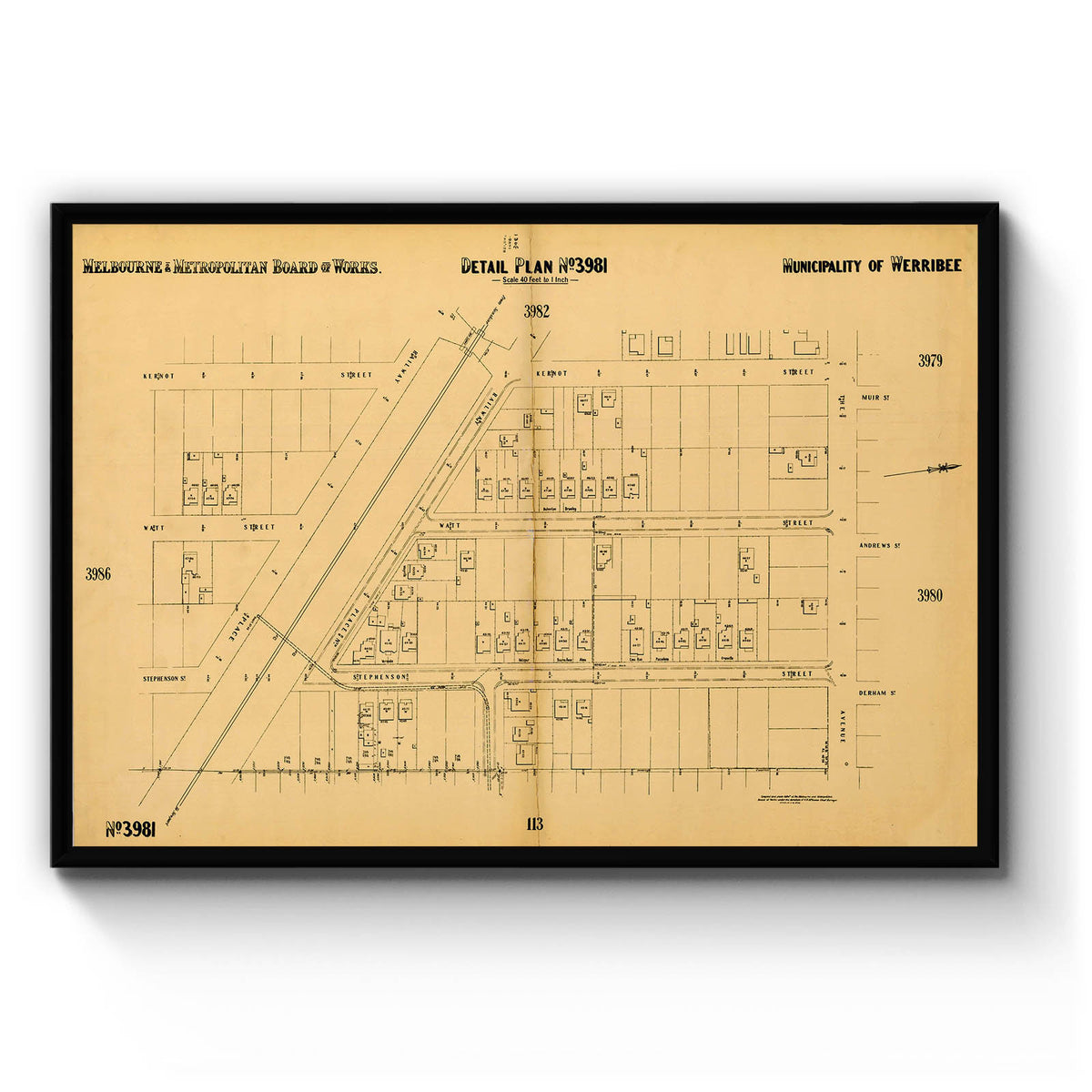Werribee, Victoria Australia Vintage Map #7 (1941) – Vintage Maps