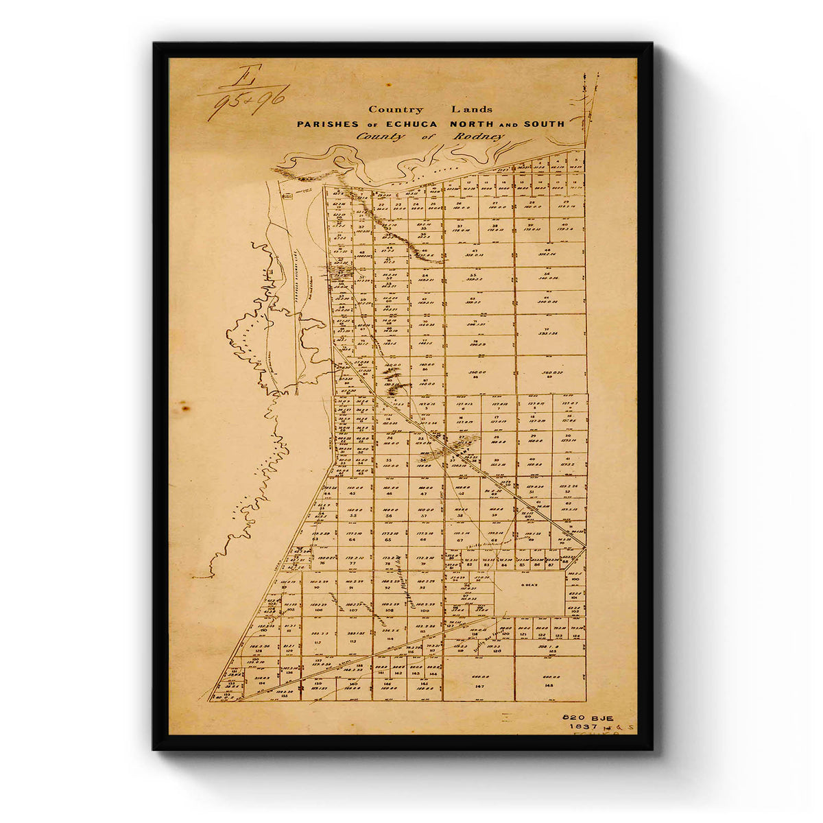 Echuca, Victoria Australia Vintage Map #9 (186-?) – Vintage Maps