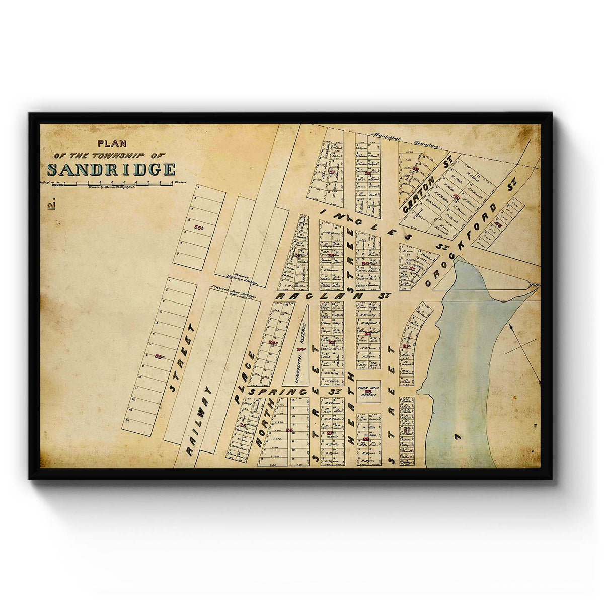 Port Melbourne, Victoria Australia Vintage Map #68 (186-?) – Vintage Maps