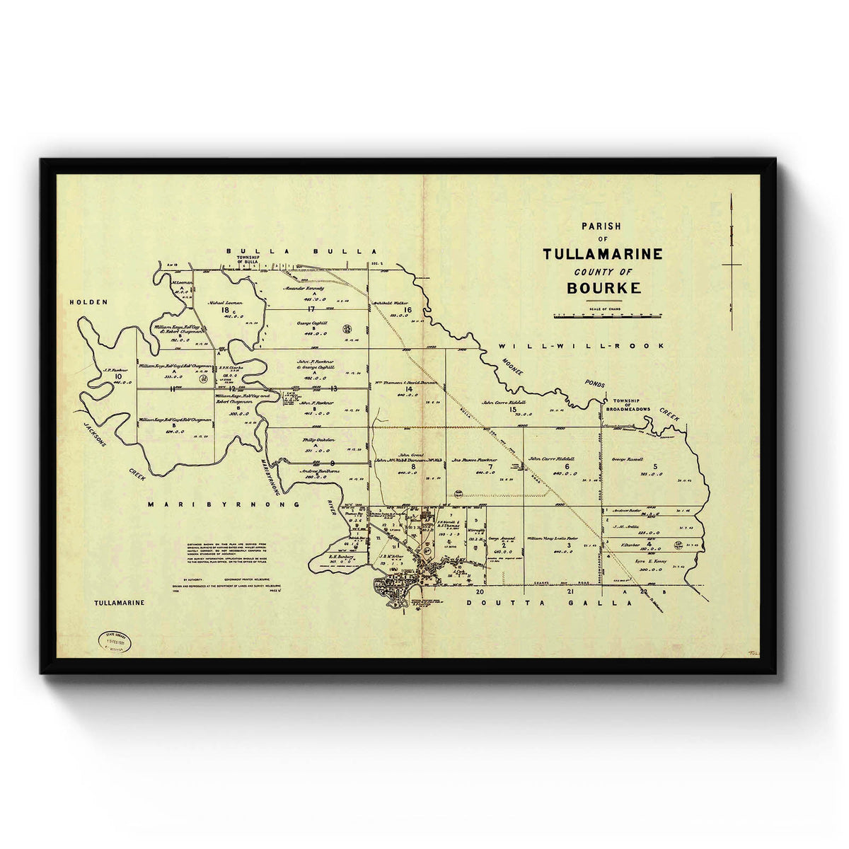 Tullamarine, Victoria Australia Vintage Map #6 (1958) – Vintage Maps