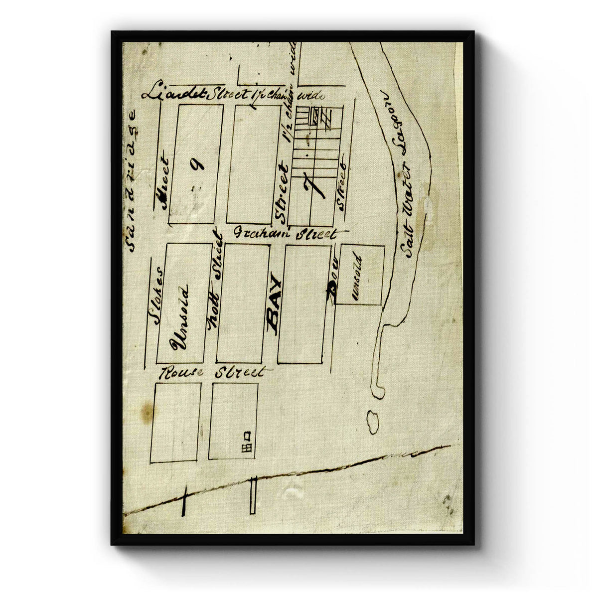 Port Melbourne, Victoria Australia Vintage Map #101 (185-?) – Vintage Maps