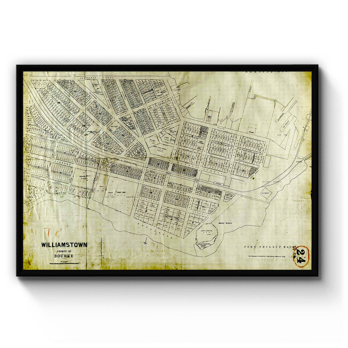 Williamstown, Victoria Australia Vintage Map #36 (1881) – Vintage Maps