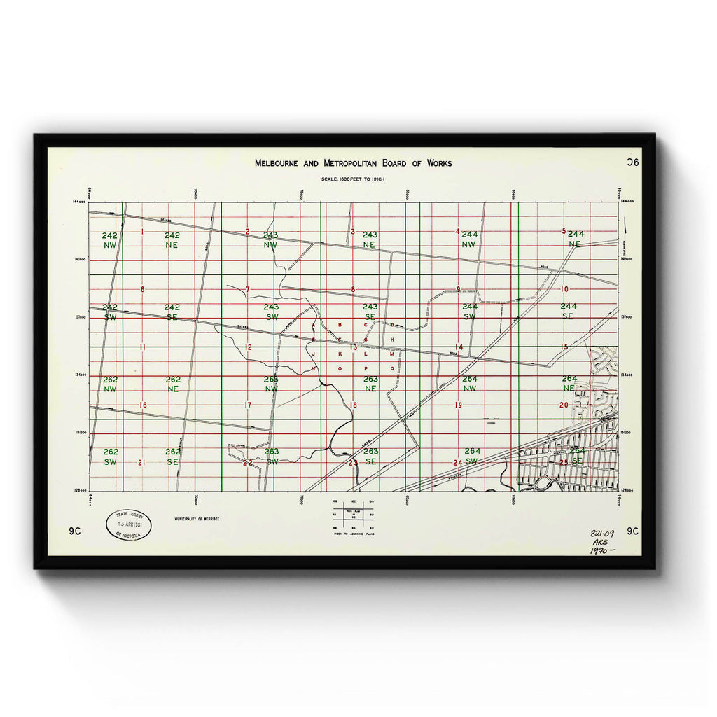 Werribee, Victoria Vintage Maps