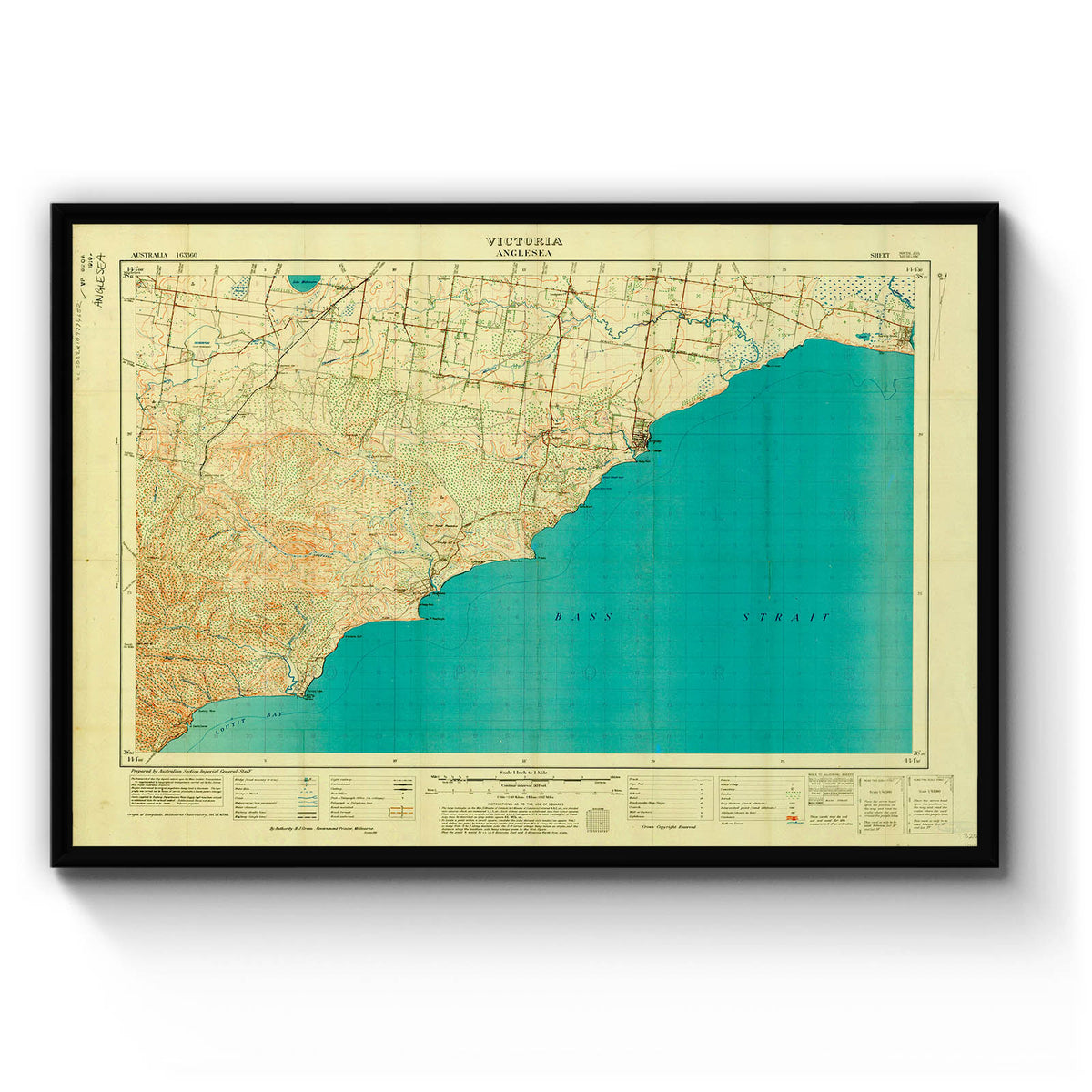 Anglesea, Victoria Australia Vintage Map #6 (1928) – Vintage Maps