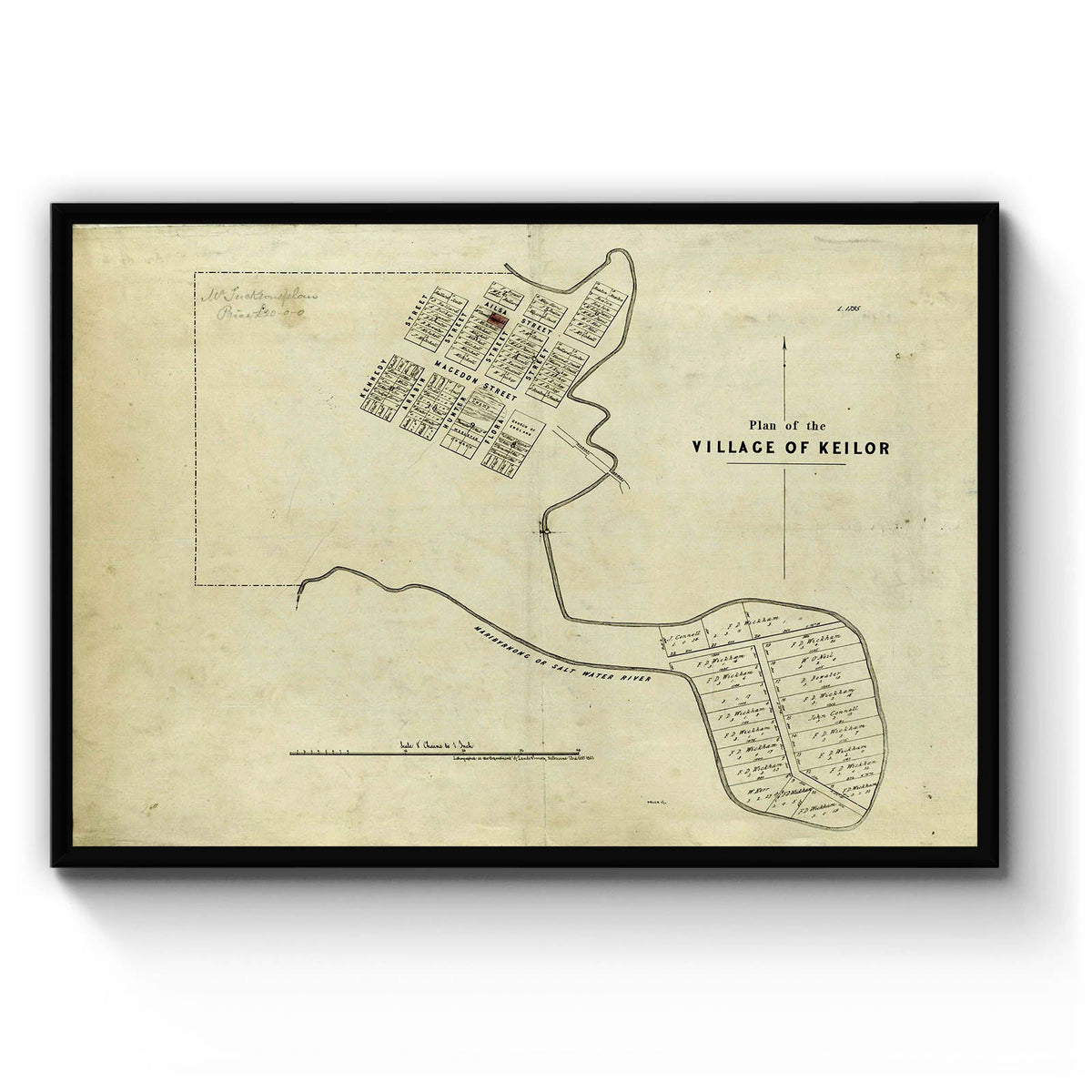 Keilor, Victoria Australia Vintage Map #1 (1863) – Vintage Maps