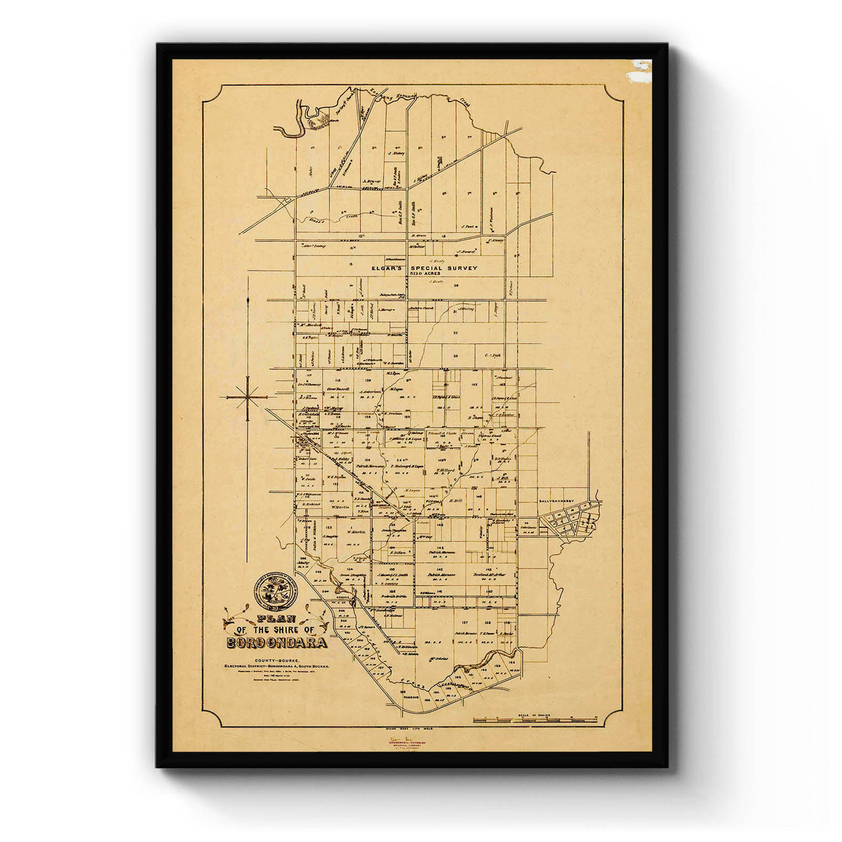 Boroondara, Victoria Australia Vintage Map #6 (1871) – Vintage Maps