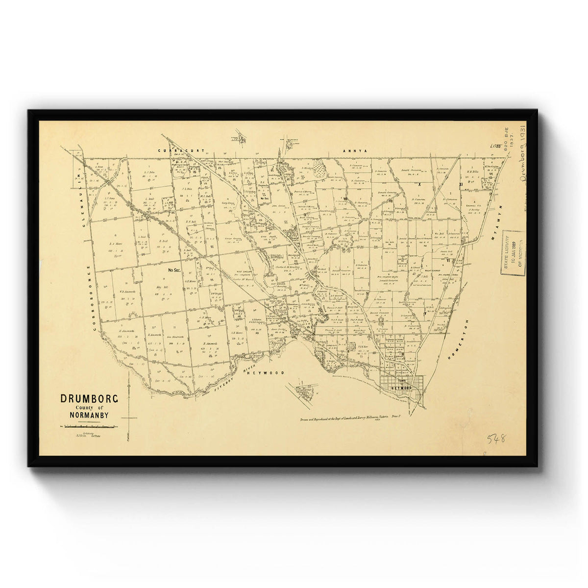 Heywood, Victoria Australia Vintage Map #8 (1931) – Vintage Maps