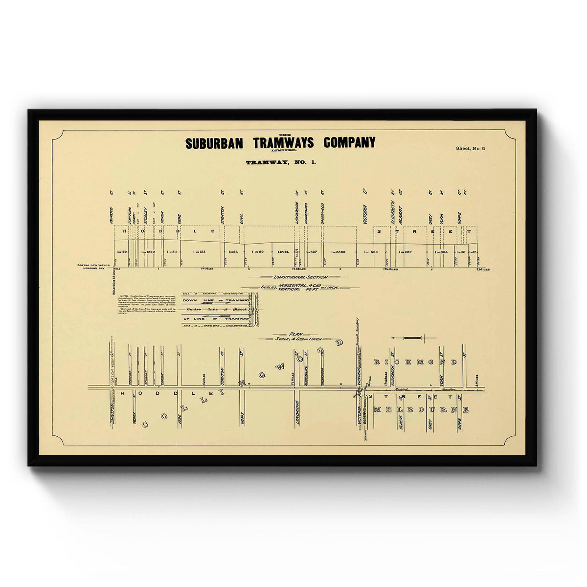 Collingwood, Victoria Australia Vintage Map #12 (1890) – Vintage Maps