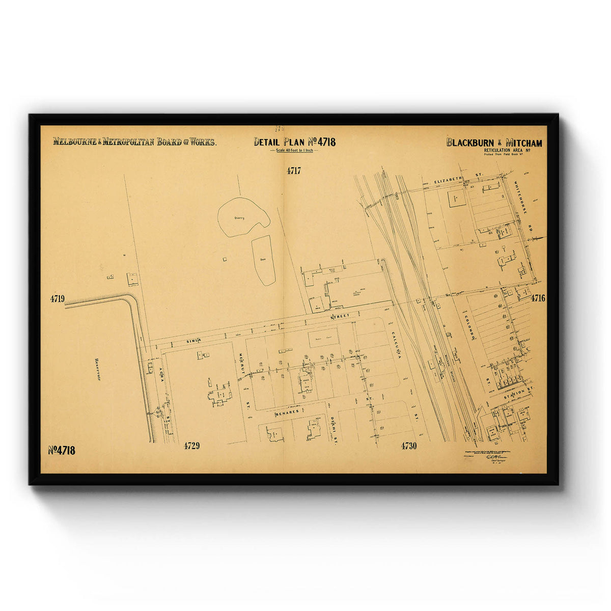 Blackburn, Victoria Australia Vintage Map #12 (1939) – Vintage Maps