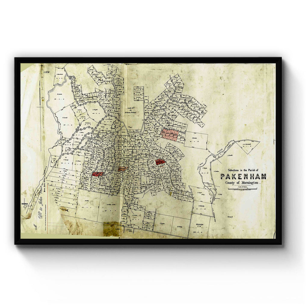 Pakenham, Victoria Vintage Maps