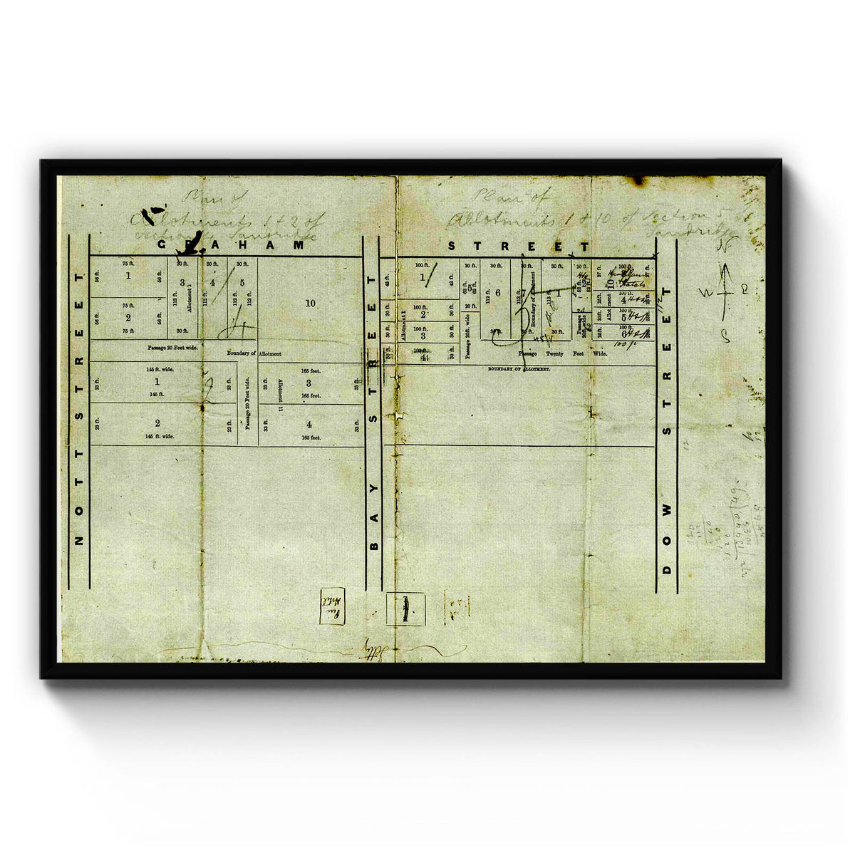 Port Melbourne, Victoria Australia Vintage Map #107 (18--?) – Vintage Maps