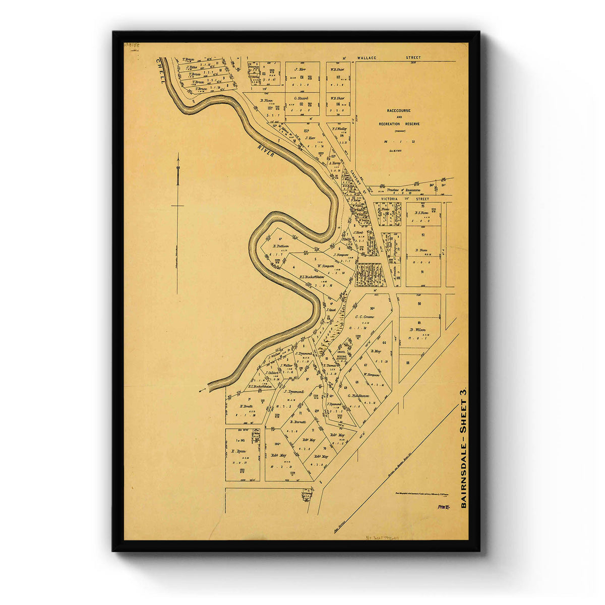 Bairnsdale, Victoria Australia Vintage Map #4 (1892) – Vintage Maps