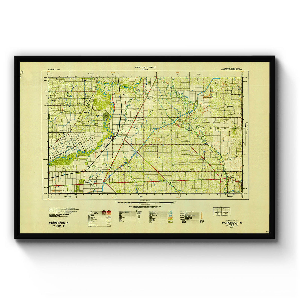 Murchison, Victoria Australia Vintage Map #5 (1954) – Vintage Maps