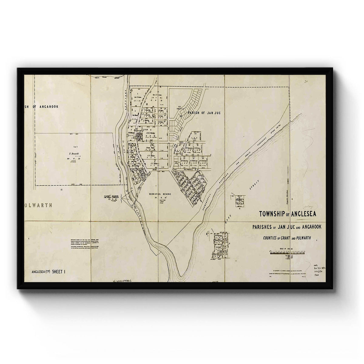 Anglesea, Victoria Australia Vintage Map #2 (1960) – Vintage Maps