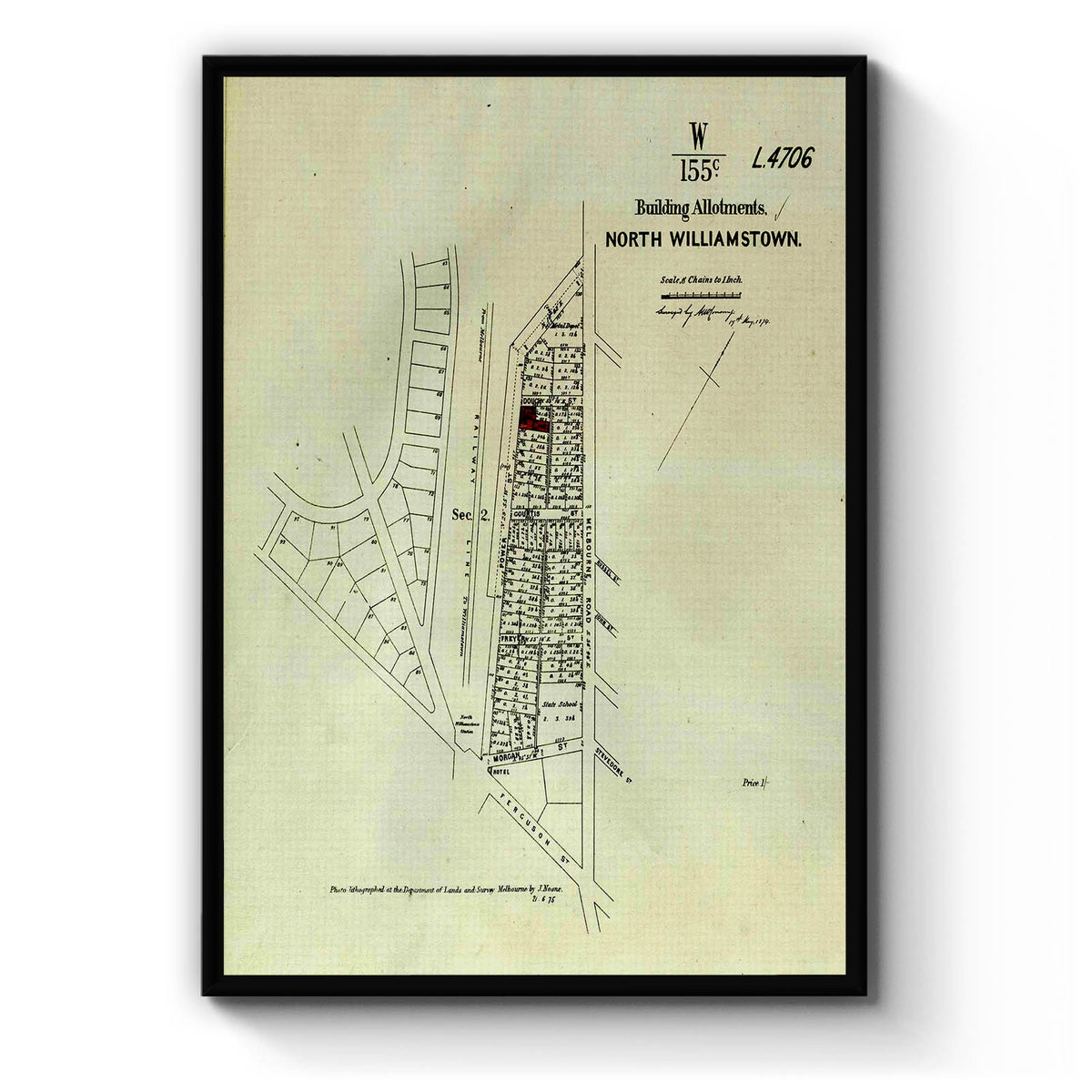 Williamstown, Victoria Australia Vintage Map #37 (1875) – Vintage Maps