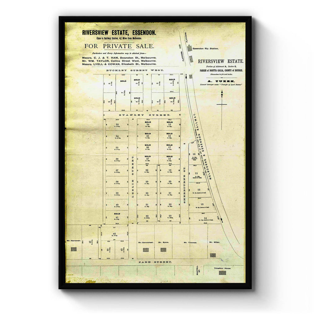 Essendon, Victoria Vintage Maps