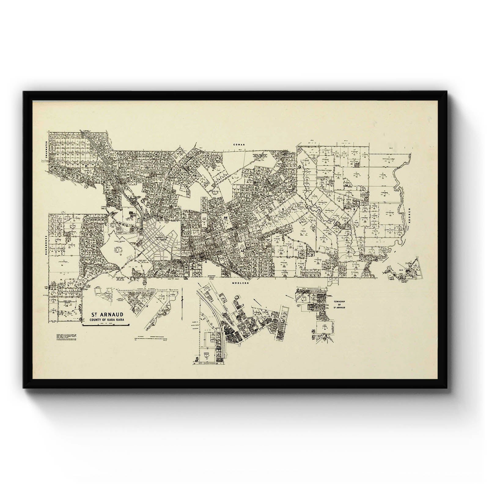 St Arnaud, Victoria Australia Vintage Map #7 (1958) – Vintage Maps