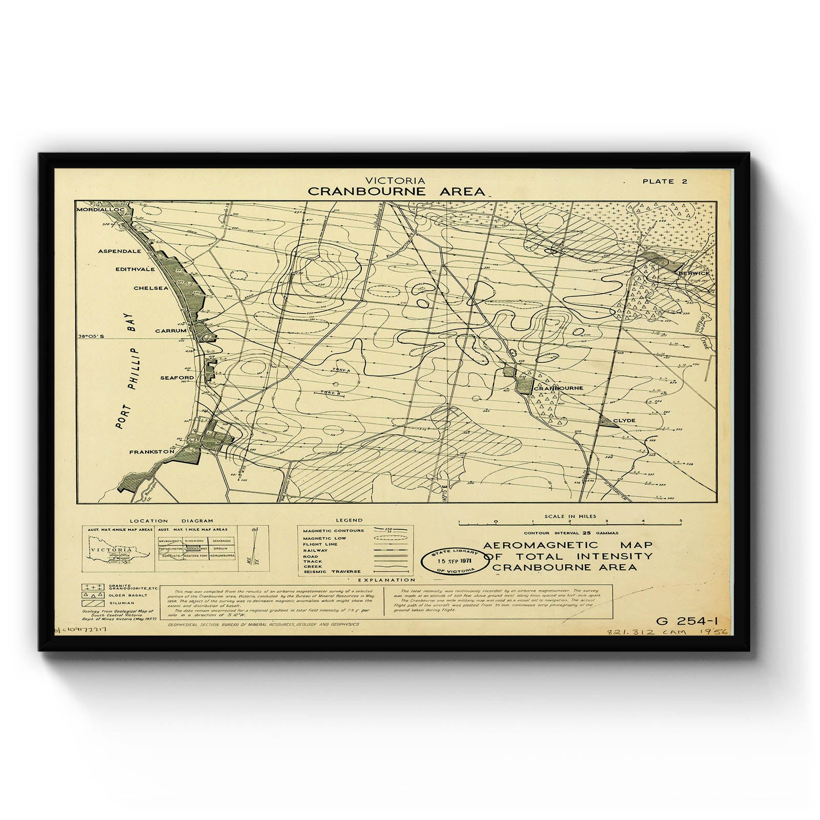 Cranbourne, Victoria Australia Vintage Map #9 (1857) – Vintage Maps