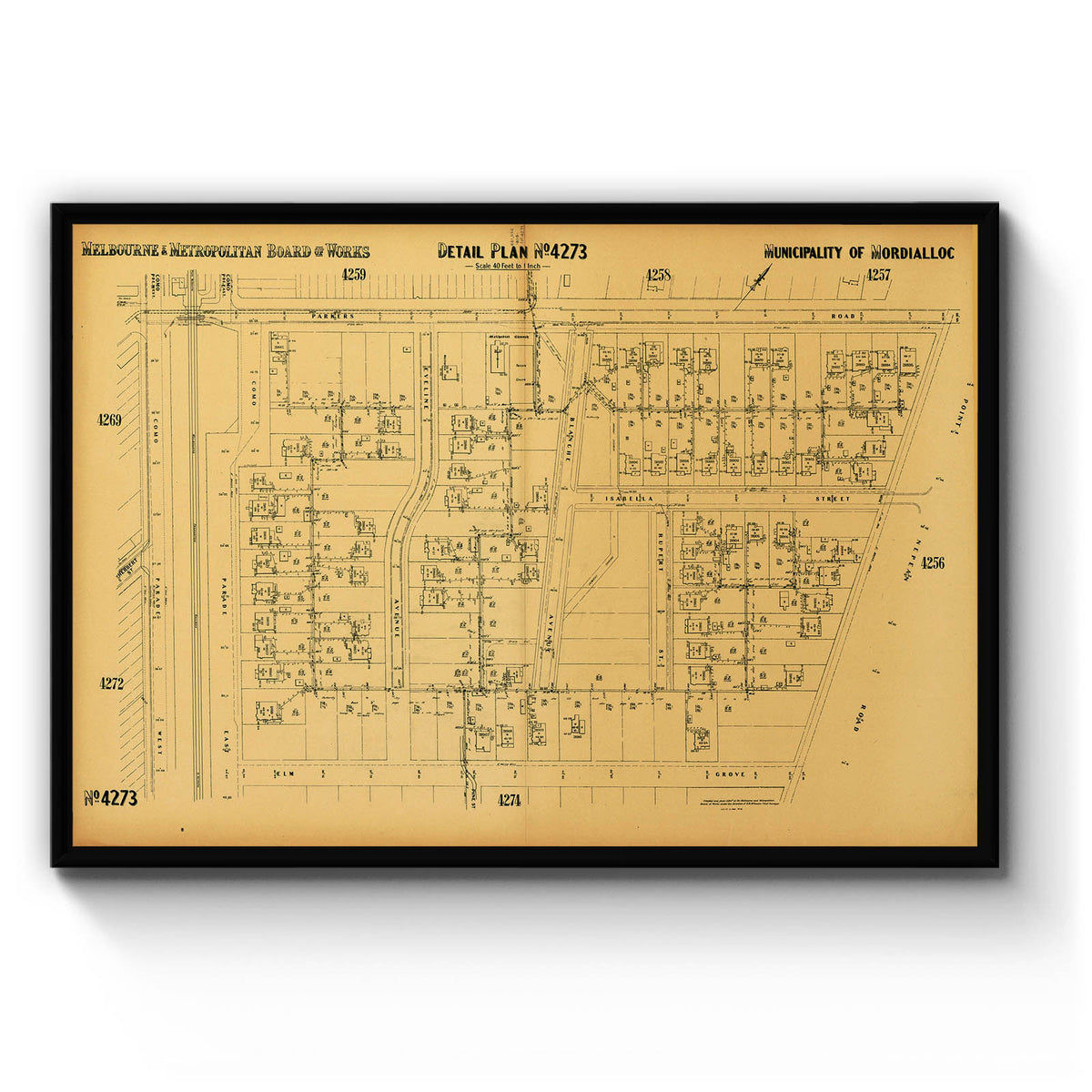 Mordialloc, Victoria Australia Vintage Map #69 (1940) – Vintage Maps