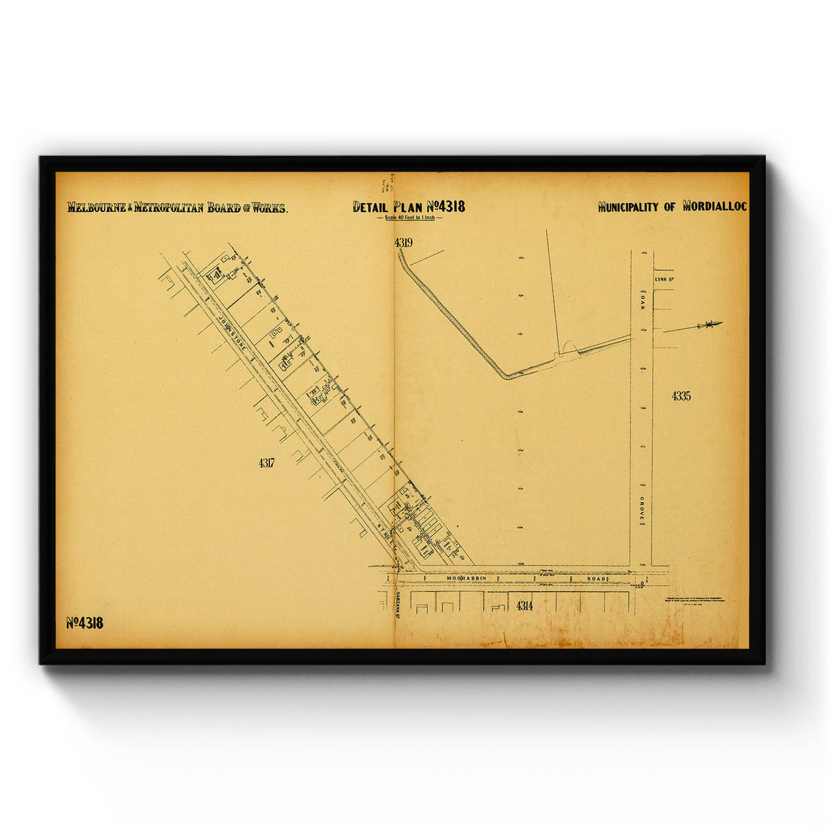 Mordialloc, Victoria Australia Vintage Map #49 (1941) – Vintage Maps