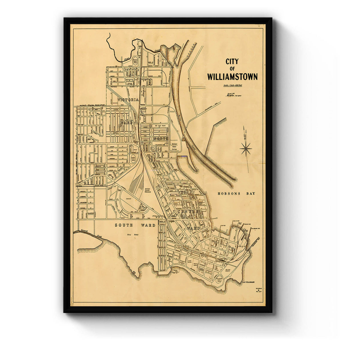 Williamstown, Victoria Australia Vintage Map #61 (1945) – Vintage Maps