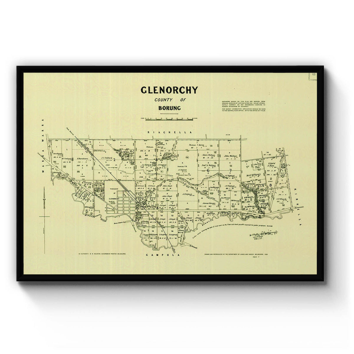 Glenorchy, Victoria Australia Vintage Map #6 (1956) – Vintage Maps
