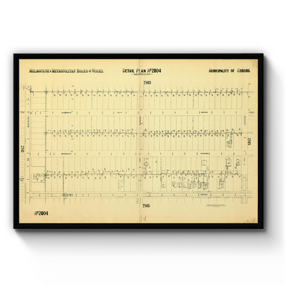 Coburg, Victoria Australia Vintage Map #90 (1941) – Vintage Maps