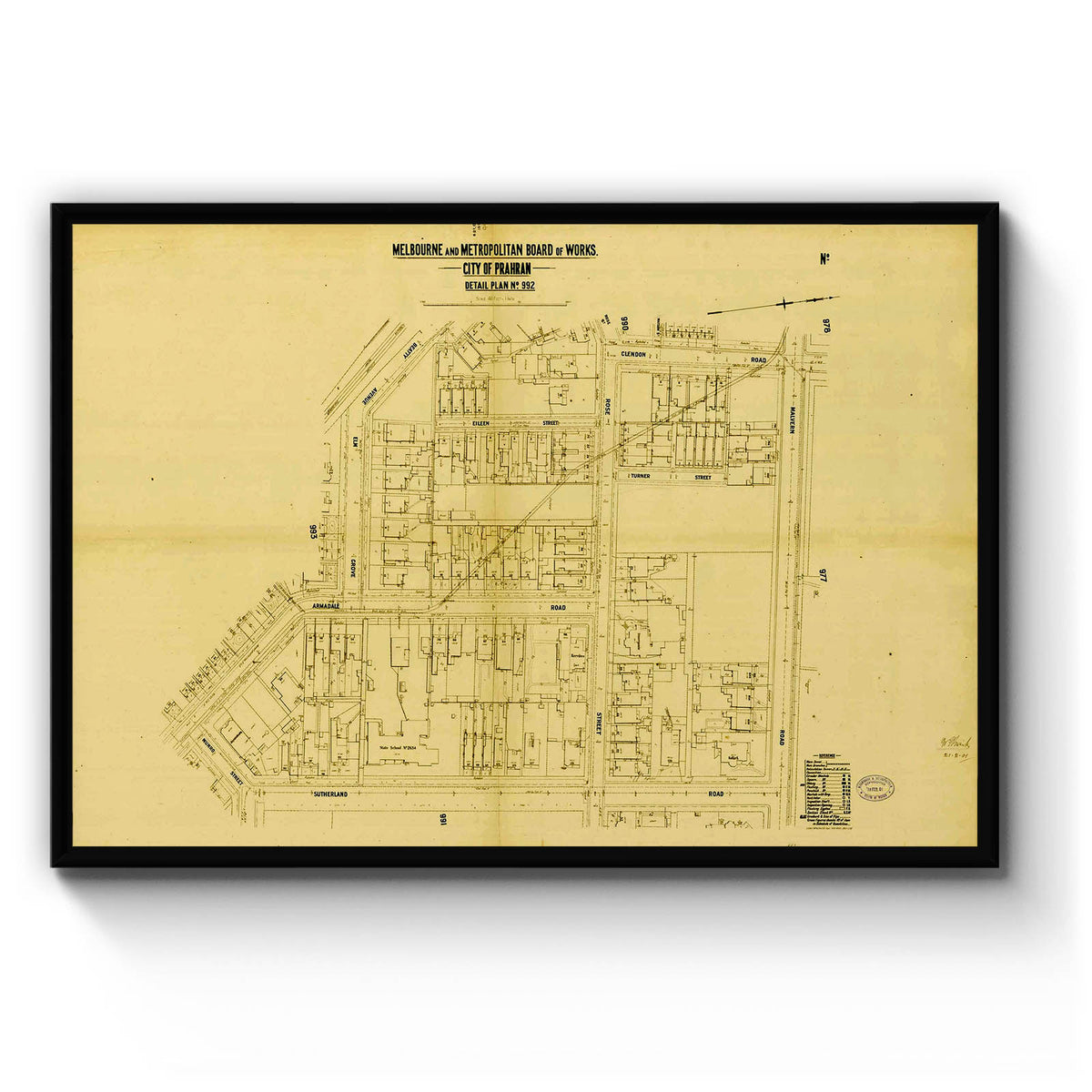 Armadale, Victoria Australia Vintage Map #19 (1900) – Vintage Maps