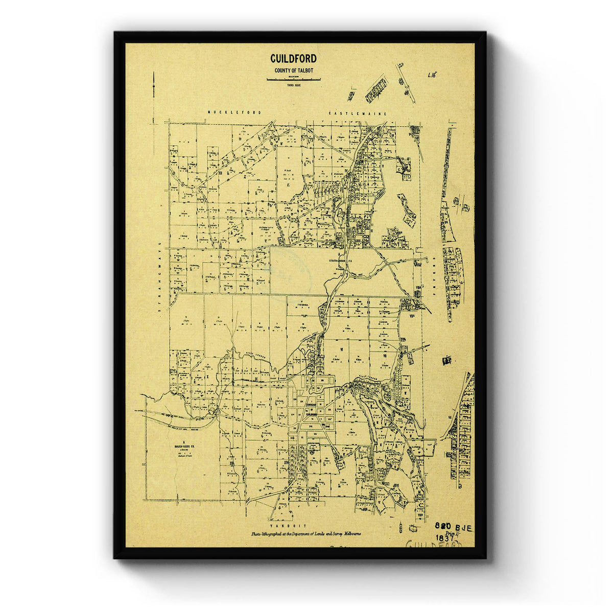 Guildford, Victoria Australia Vintage Map #8 (1930?) – Vintage Maps