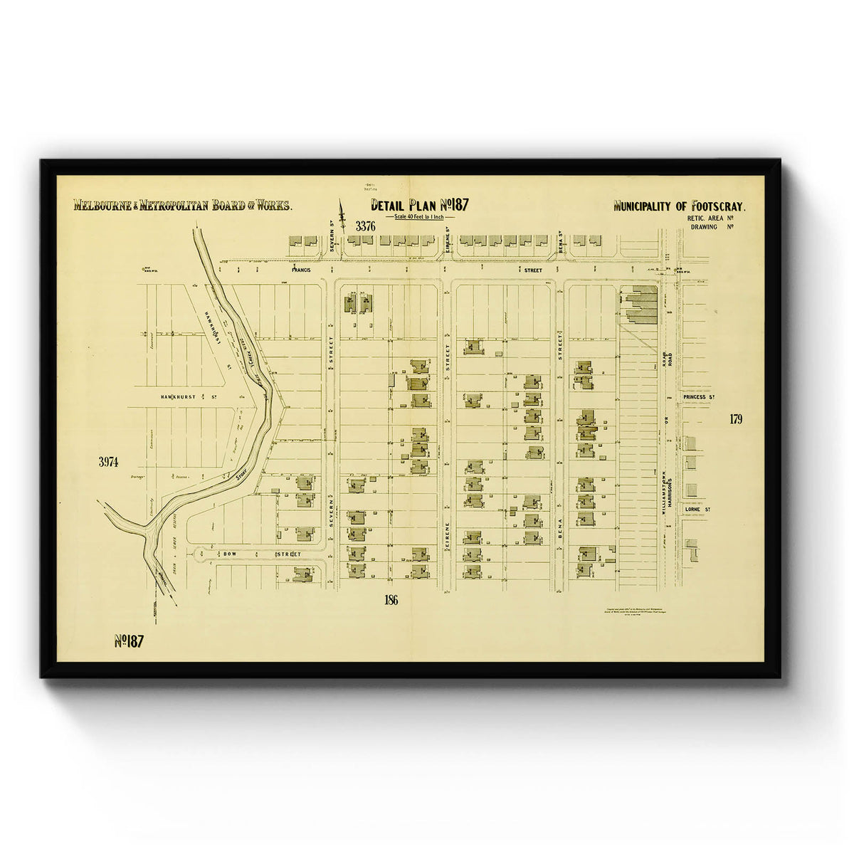 Footscray, Victoria Australia Vintage Map #120 (1940) – Vintage Maps